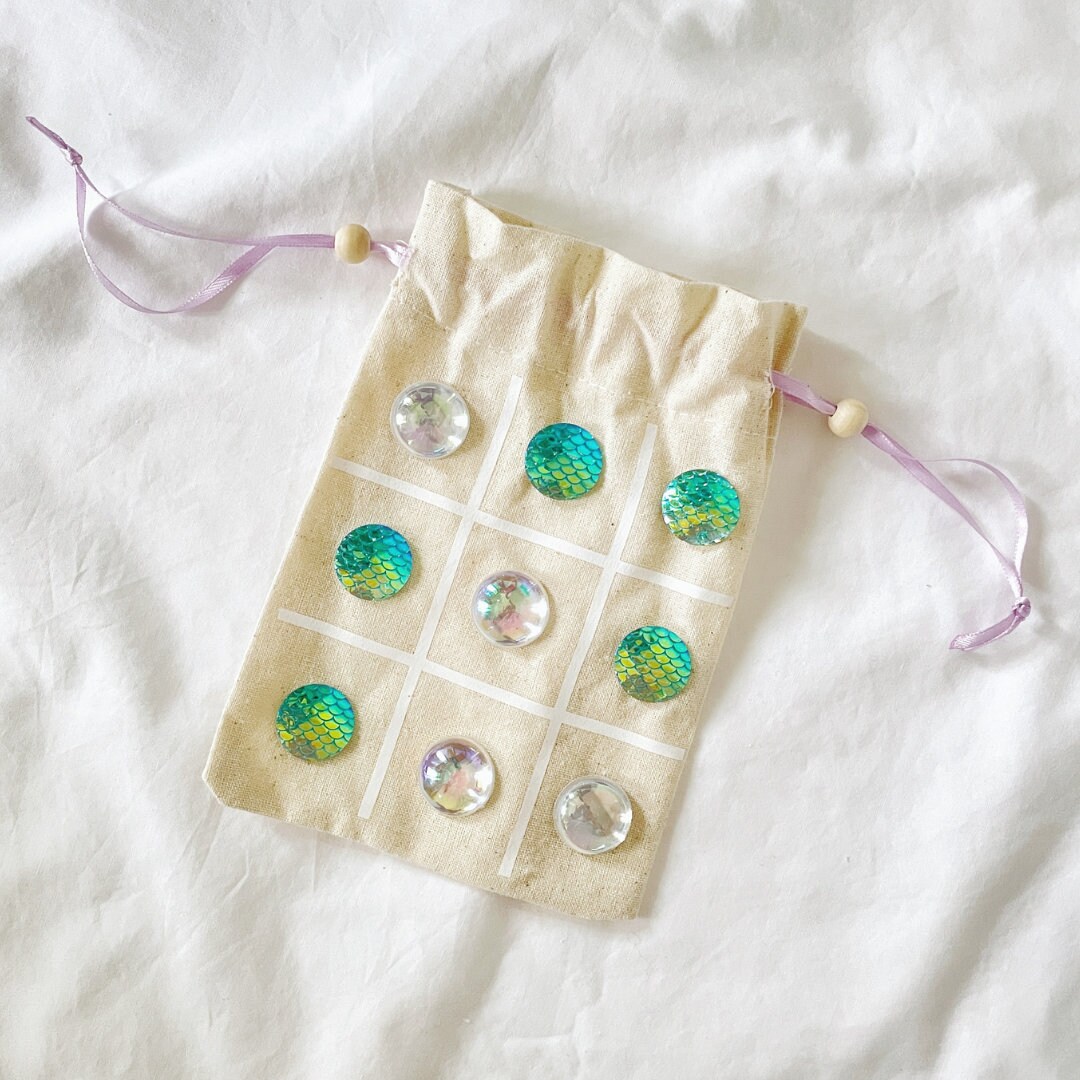 Mermaid Tic Tac Toe Game: Kids Party Favor, Stocking Stuffer - Etsy