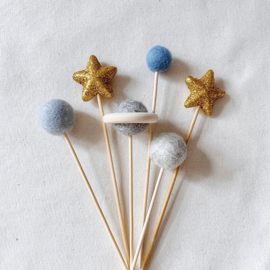 First Lap Around Sun Cake Topper, Planet Cake Topper Set, Galaxy Party ...