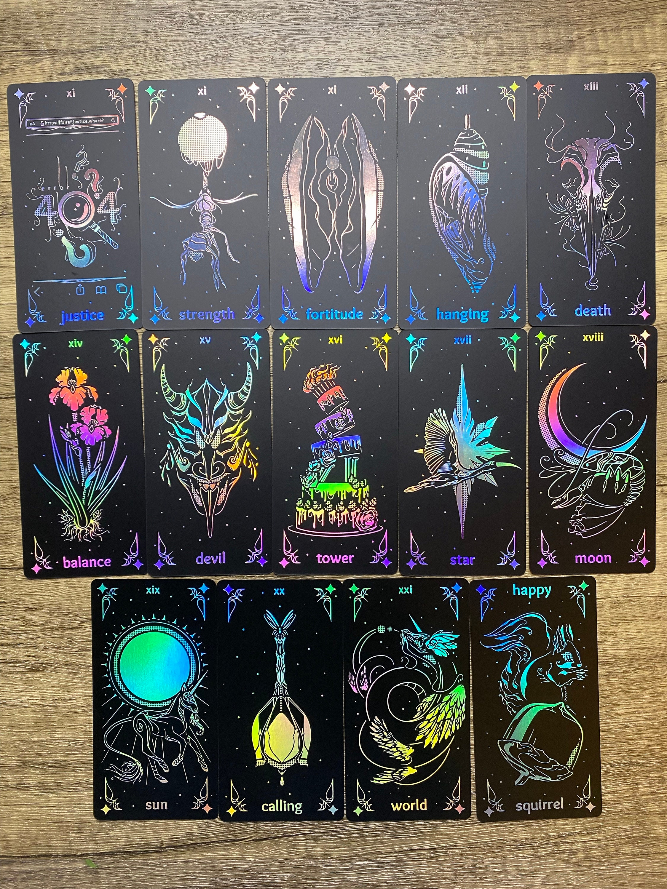 Black Salt Tarot Deck - Etsy
