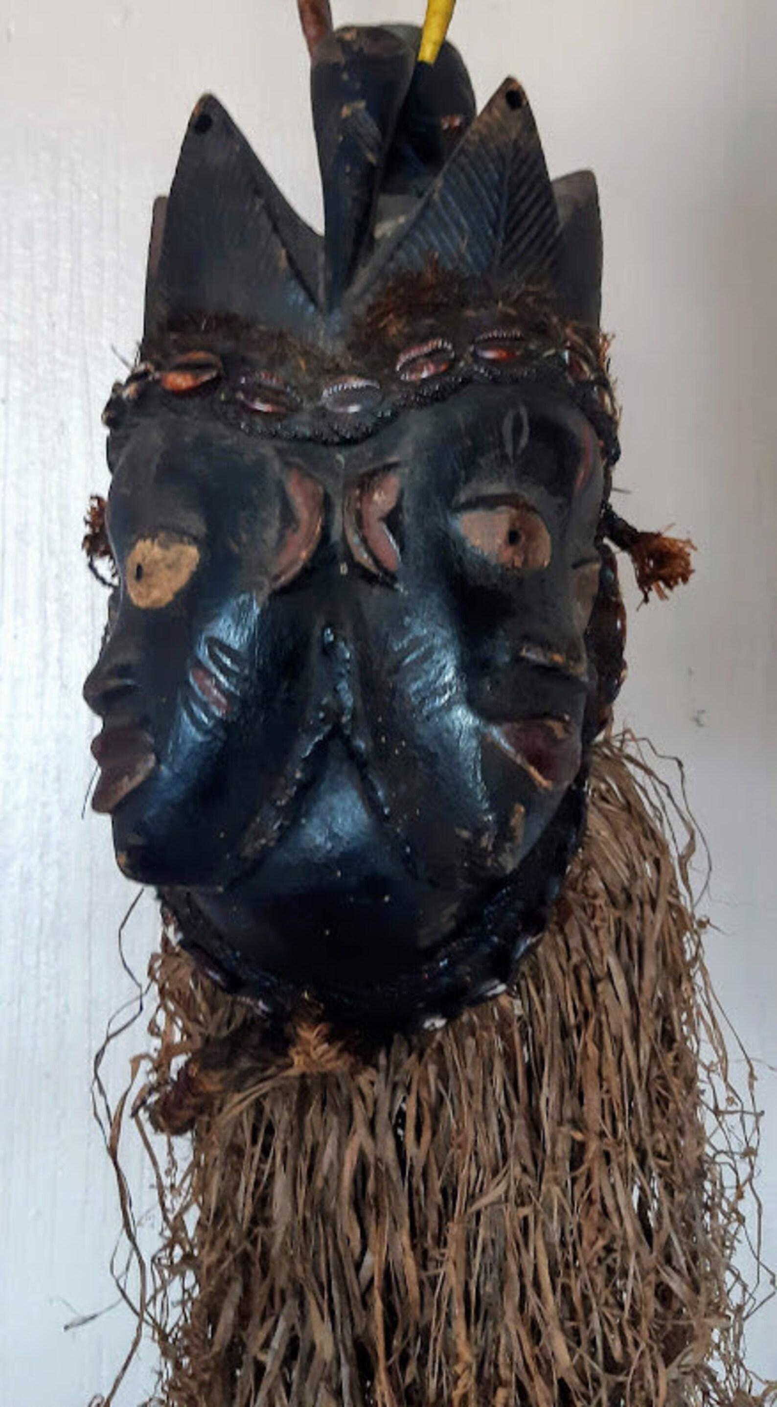 Double Face Janus Baule Tribal Mask - Etsy