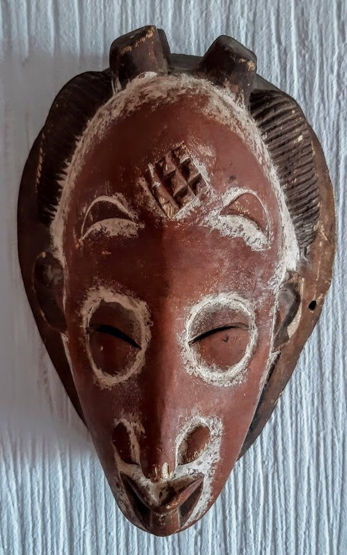 Vintage Ceremonial Punu Mask - Etsy