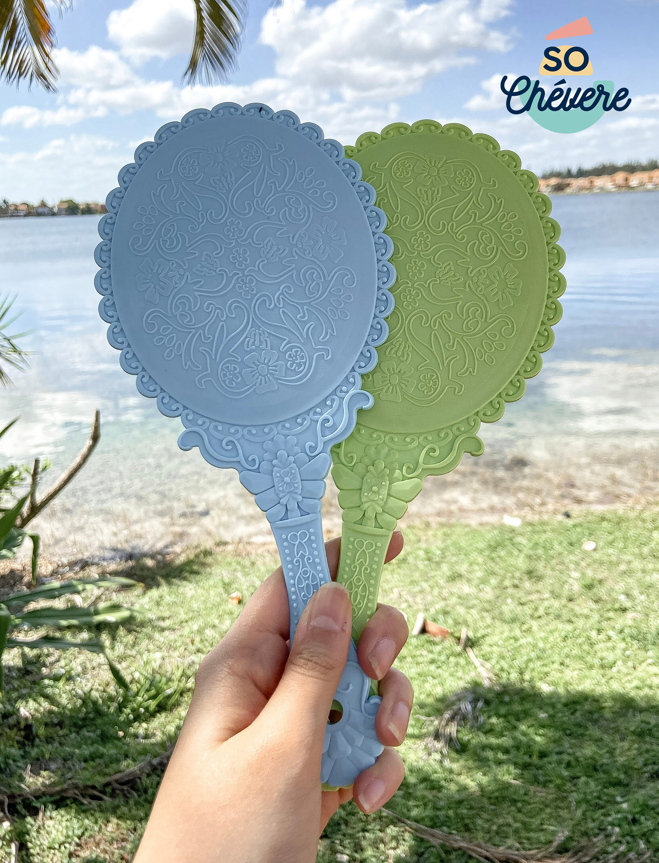 Vintage Handheld Mirror L Personalized Mirror L Custom Hand Held Mirror ...
