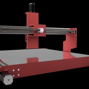 DIY CNC Machine: Large Footprint, Metal/wood/plastic Cutting (STEP File ...