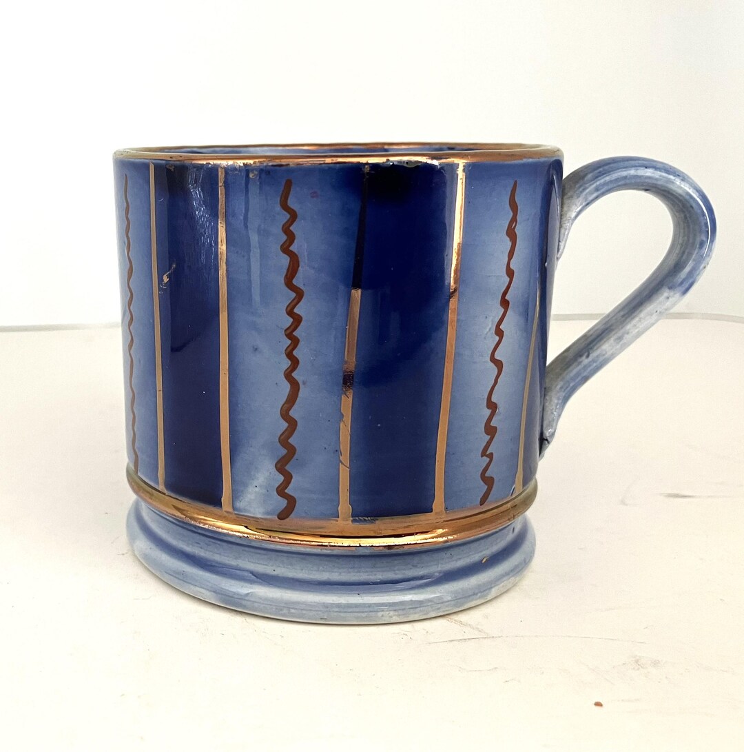 Antique Flow Blue Mug Cup - Etsy