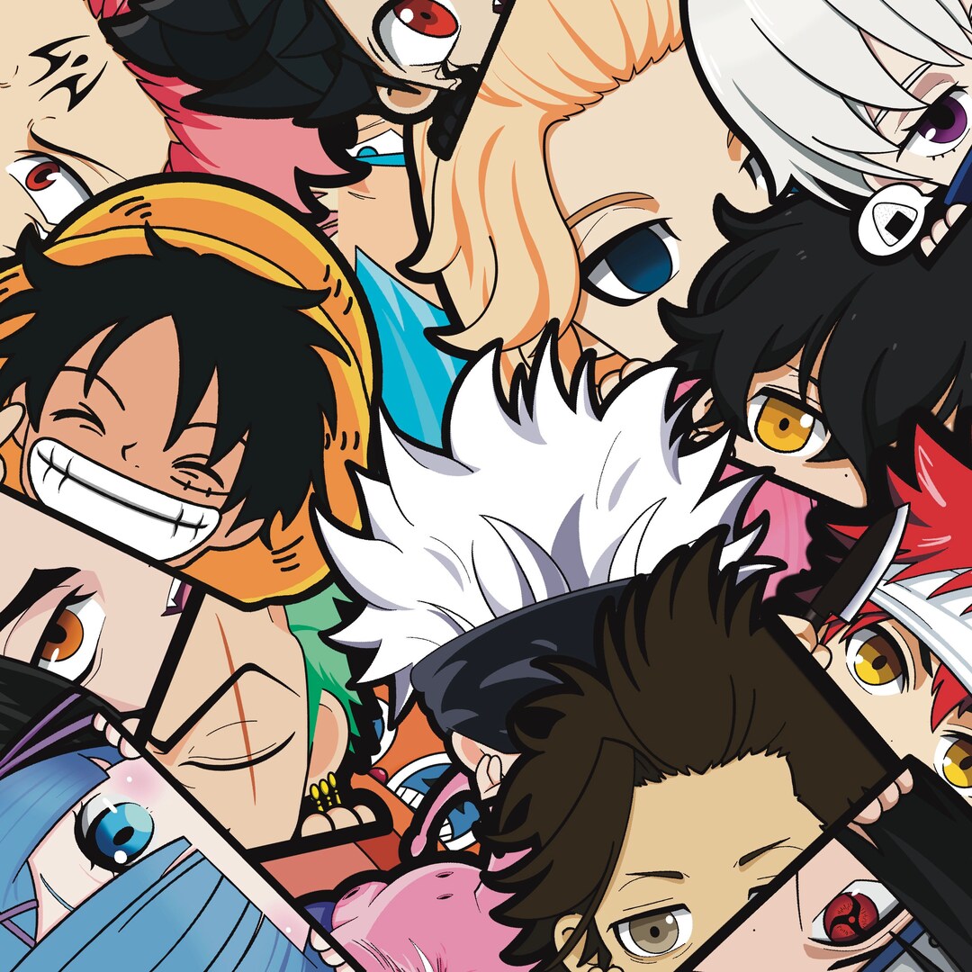 Anime Peeker Stickers 2 - Etsy
