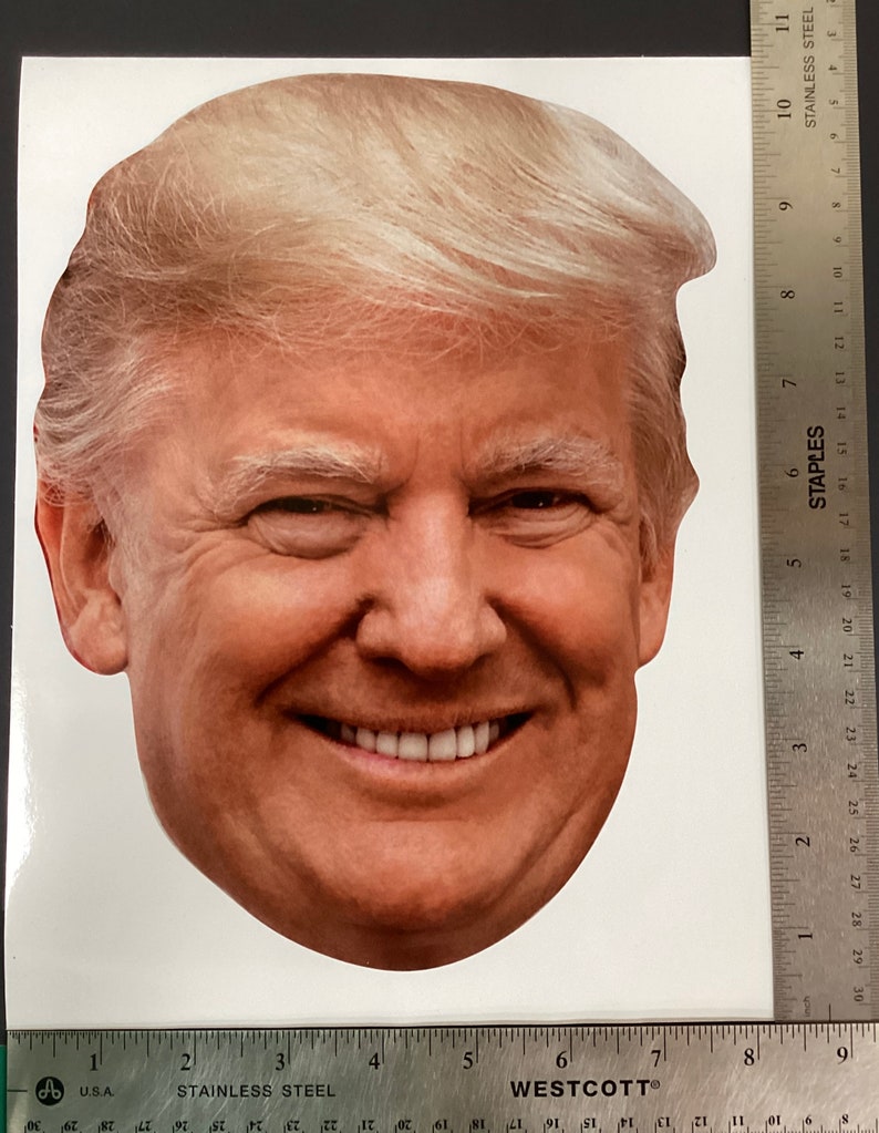 Donald Trump Life Size Sticker / Decal, 45th President, 2024 Republican ...