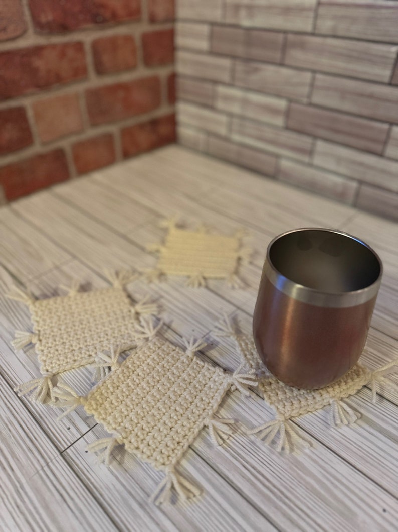 Boho Coaster Crochet Pattern - Etsy