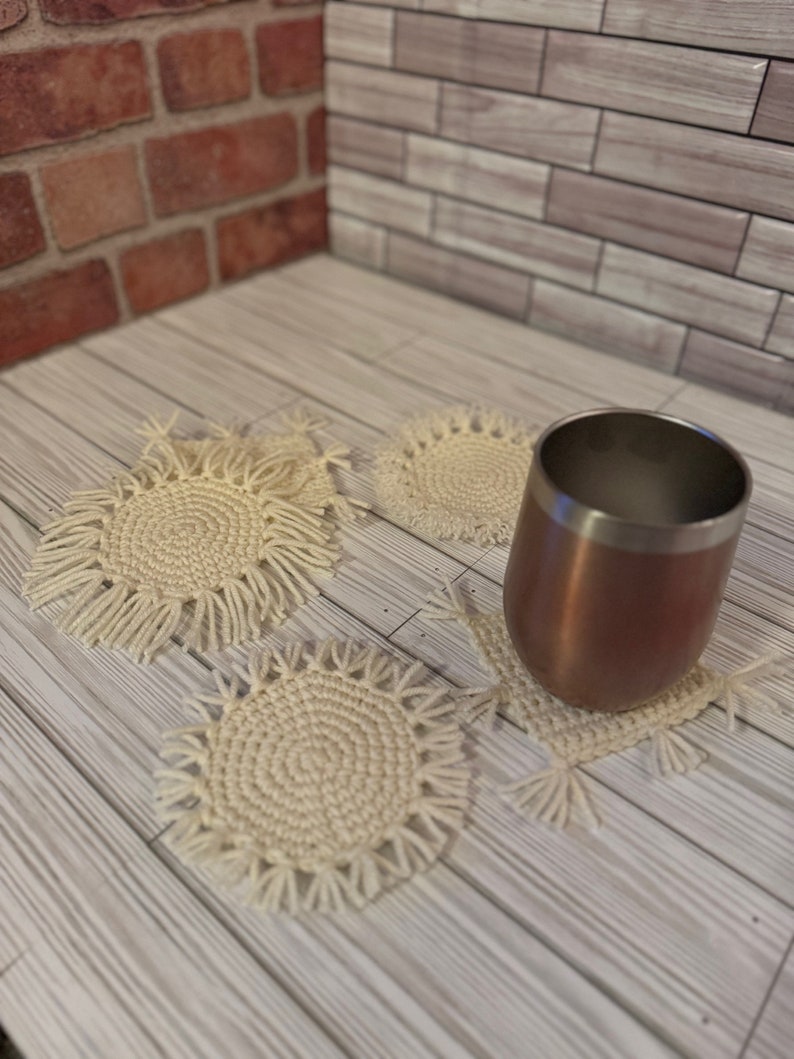 Boho Coaster Crochet Pattern - Etsy