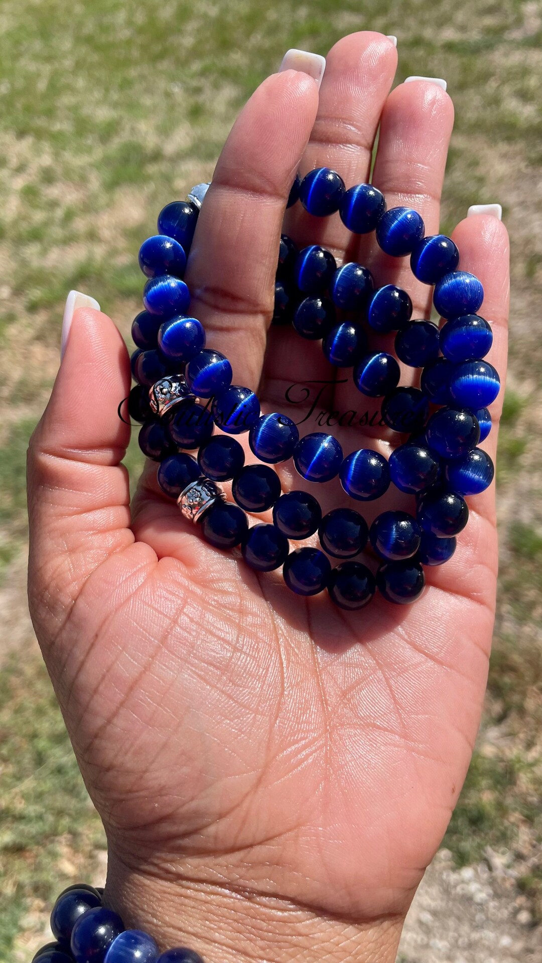 10mm Royal Blue Cat Eye - Etsy