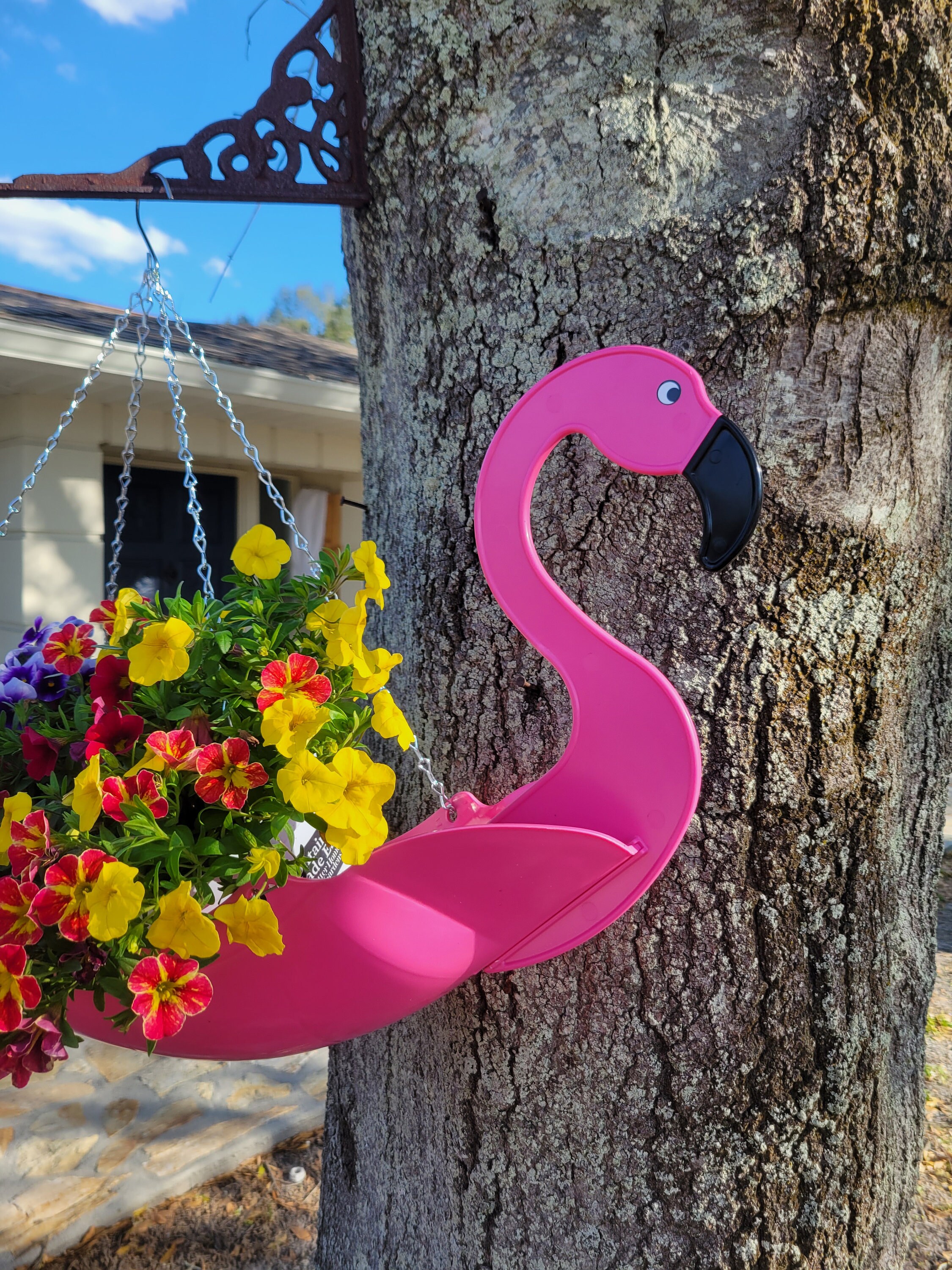 Fancy Flo the Flamingo Planters & Pots Outdoor & Gardening etna.com.pe
