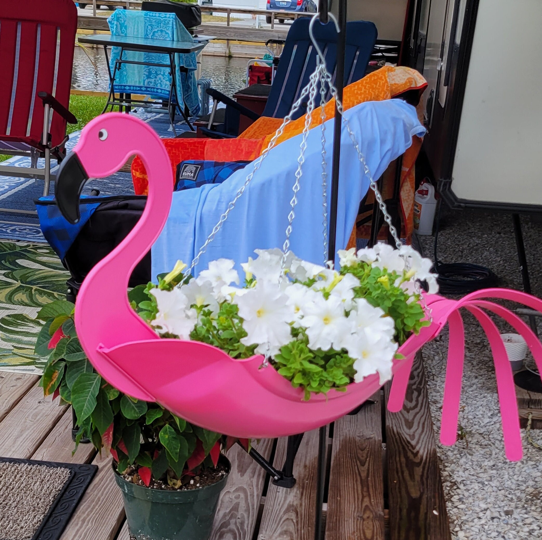 Fancy Flo the Flamingo Planters & Pots Outdoor & Gardening etna.com.pe