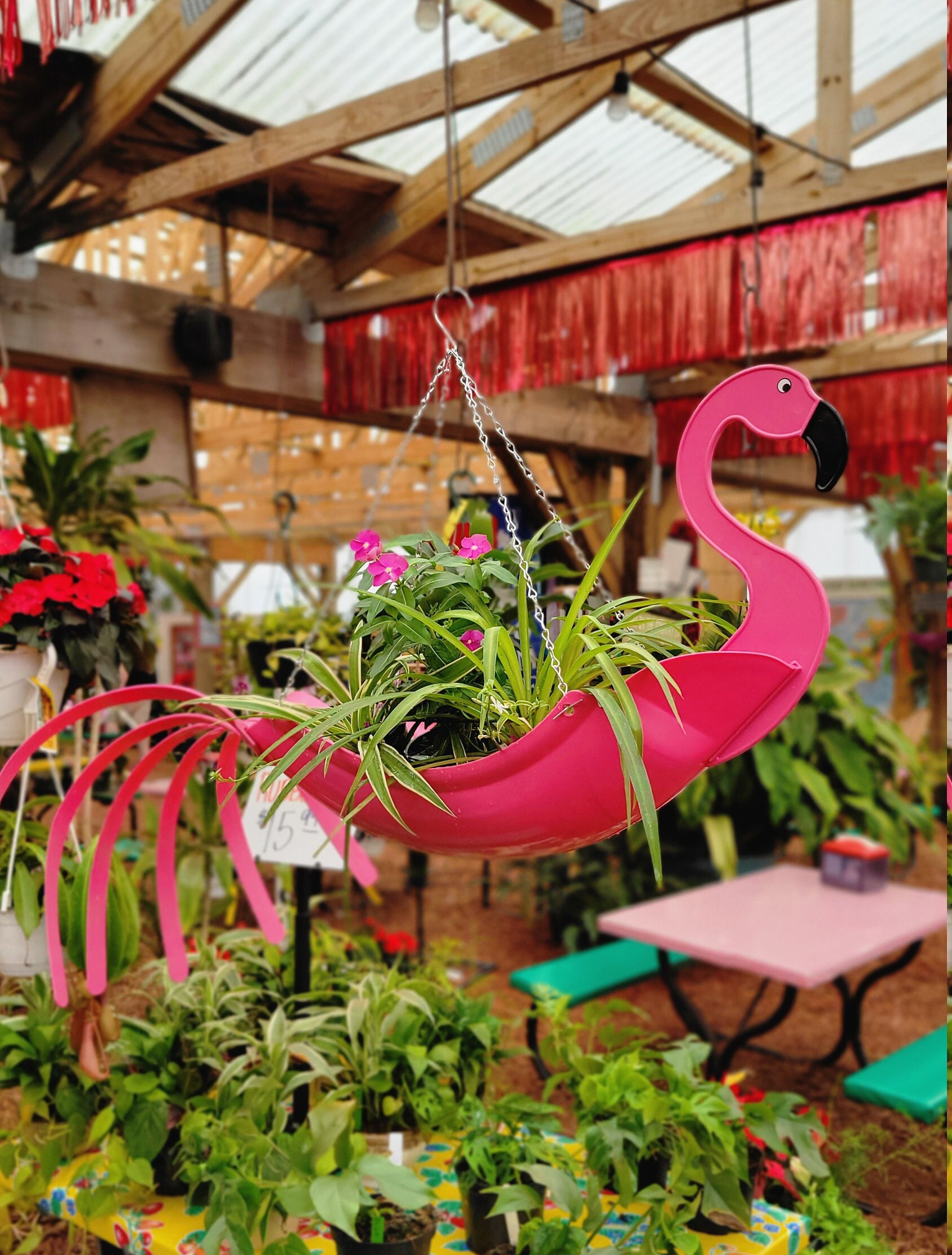 Fancy Flo the Flamingo Planters & Pots Outdoor & Gardening etna.com.pe