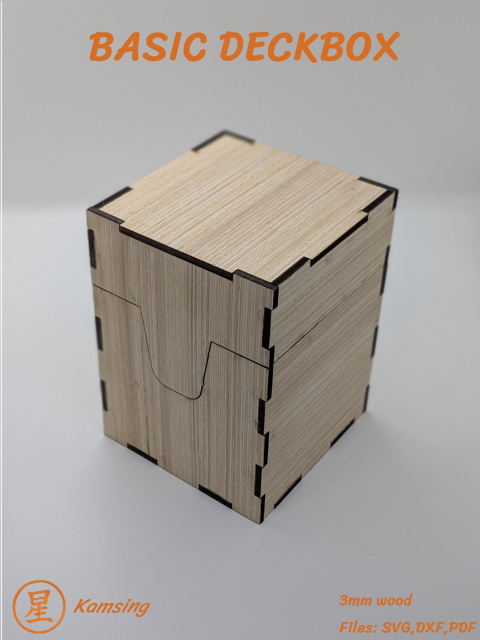 Custom Deck Box Laser Cut File – 100 Sleeved Cards - Etsy