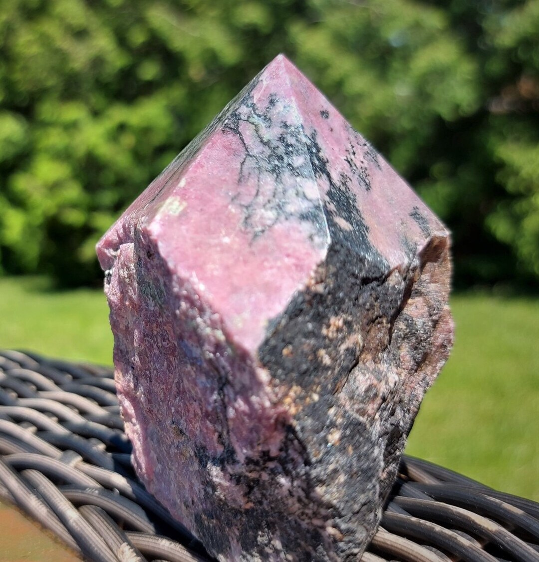 Rhodonite Stone Polished Top Nurtures Love - Etsy