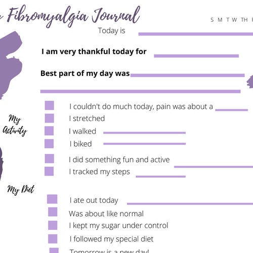 Fibromyalgia Symptom Tracker Journal - Etsy