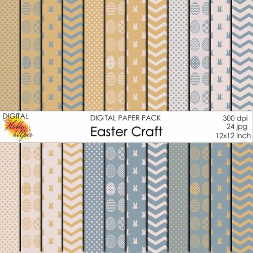 Easter Paper Pack Digital Instant Digital Download Custom | Etsy