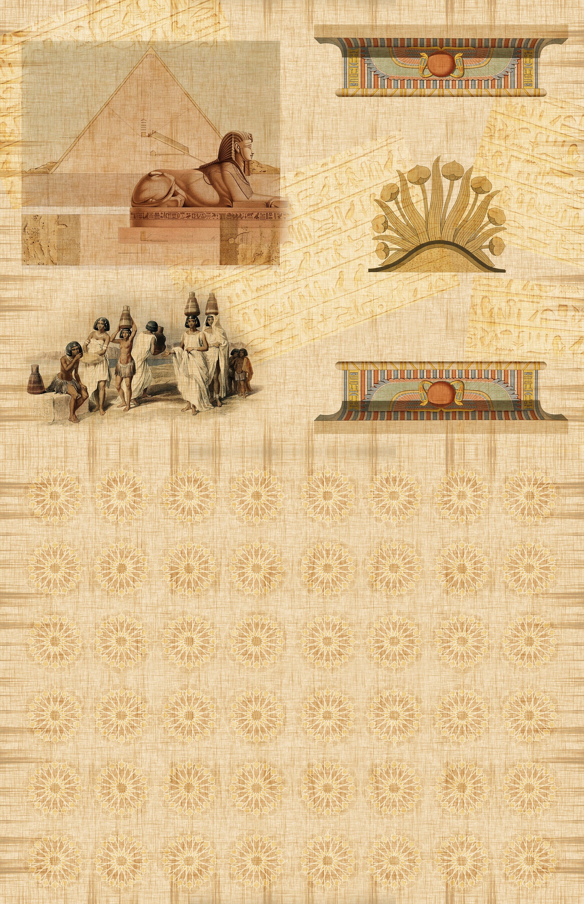 Ancient Egypt junk journal double pages printable kit 16 pages | Etsy