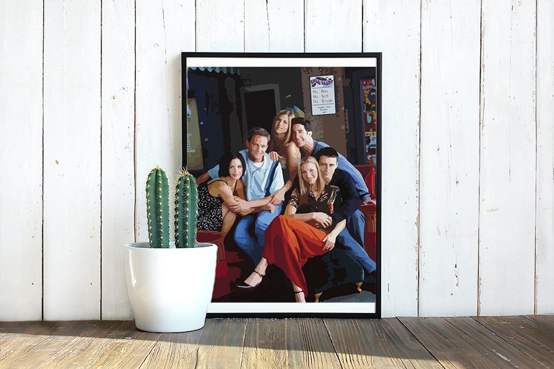 Friends TV Show Cast Illustration for Digital Download Print at Home - Etsy