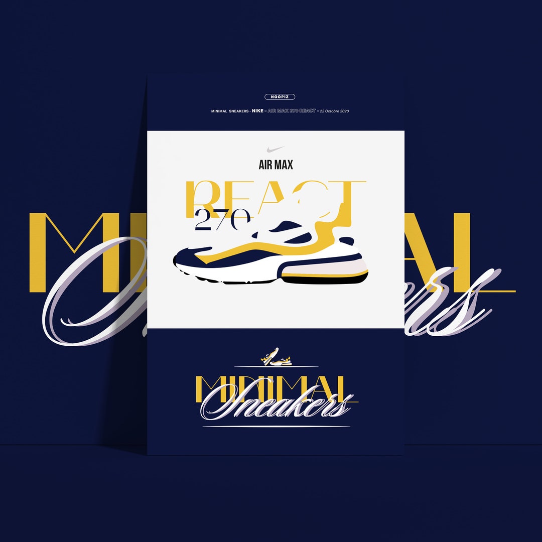 Poster Sneakers AIR MAX 270 React - Etsy