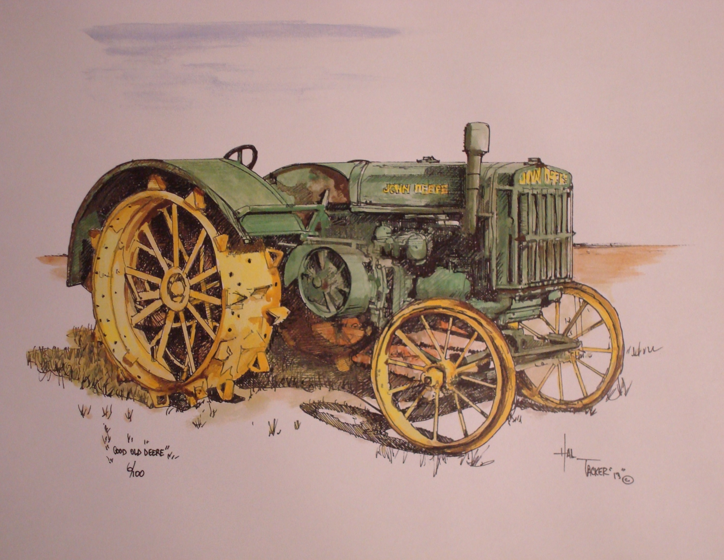 John Deere Tractor Pencil Drawings