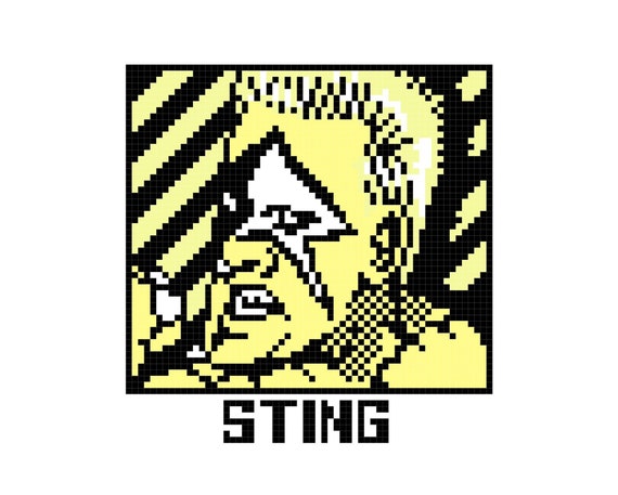 Sting WCW Wrestling Cross Stitch Pattern - Etsy