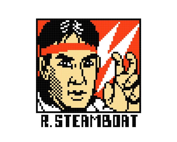 Ricky Steamboat WCW Wrestling Cross Stitch - Etsy