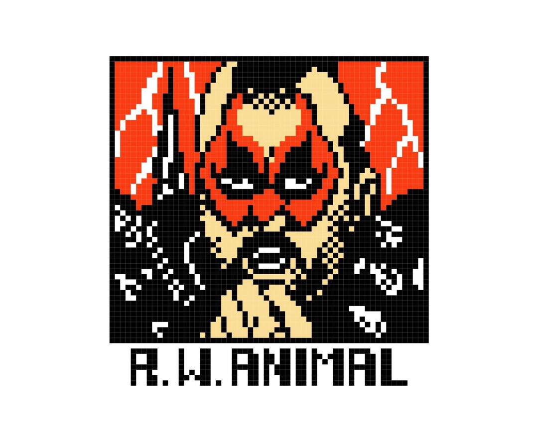 Road Warrior Animal WCW Wrestling Cross Stitch Pattern - Etsy