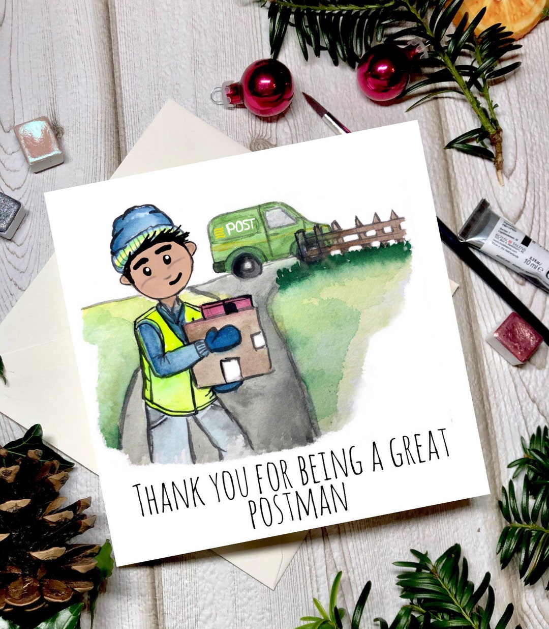 Irish Postman Thank You Card - Irish Post - an Post - Personalised ...