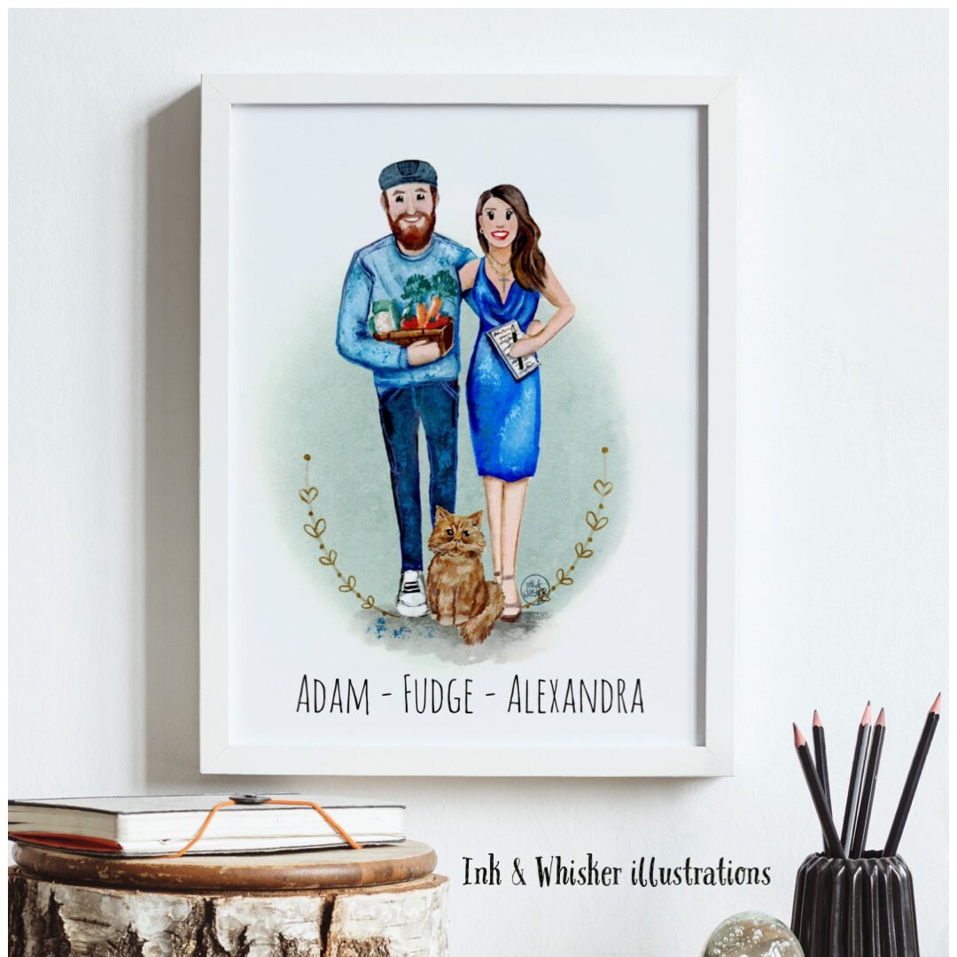 Custom Illustration - Digital Handdrawn Watercolour Print *free ...