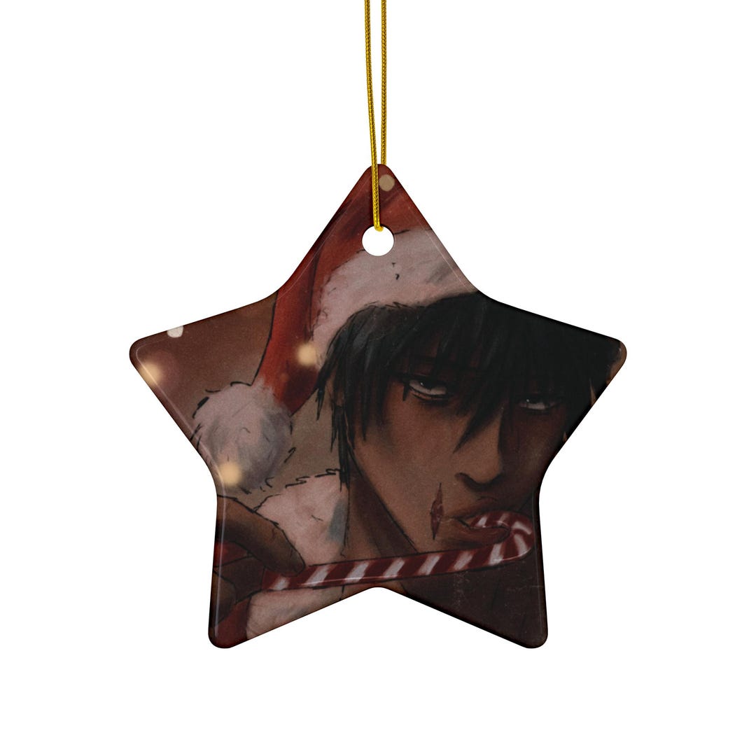 Ceramic Ornament, Jujutsu Kaisen Toji Fushiguro Candy Cane Christmas ...