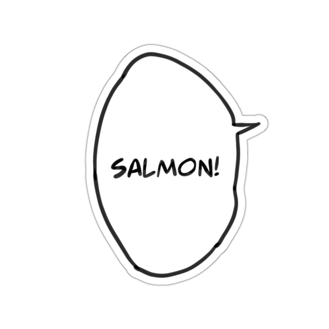 Inumaki Salmon Sticker Jjk Quote - Etsy