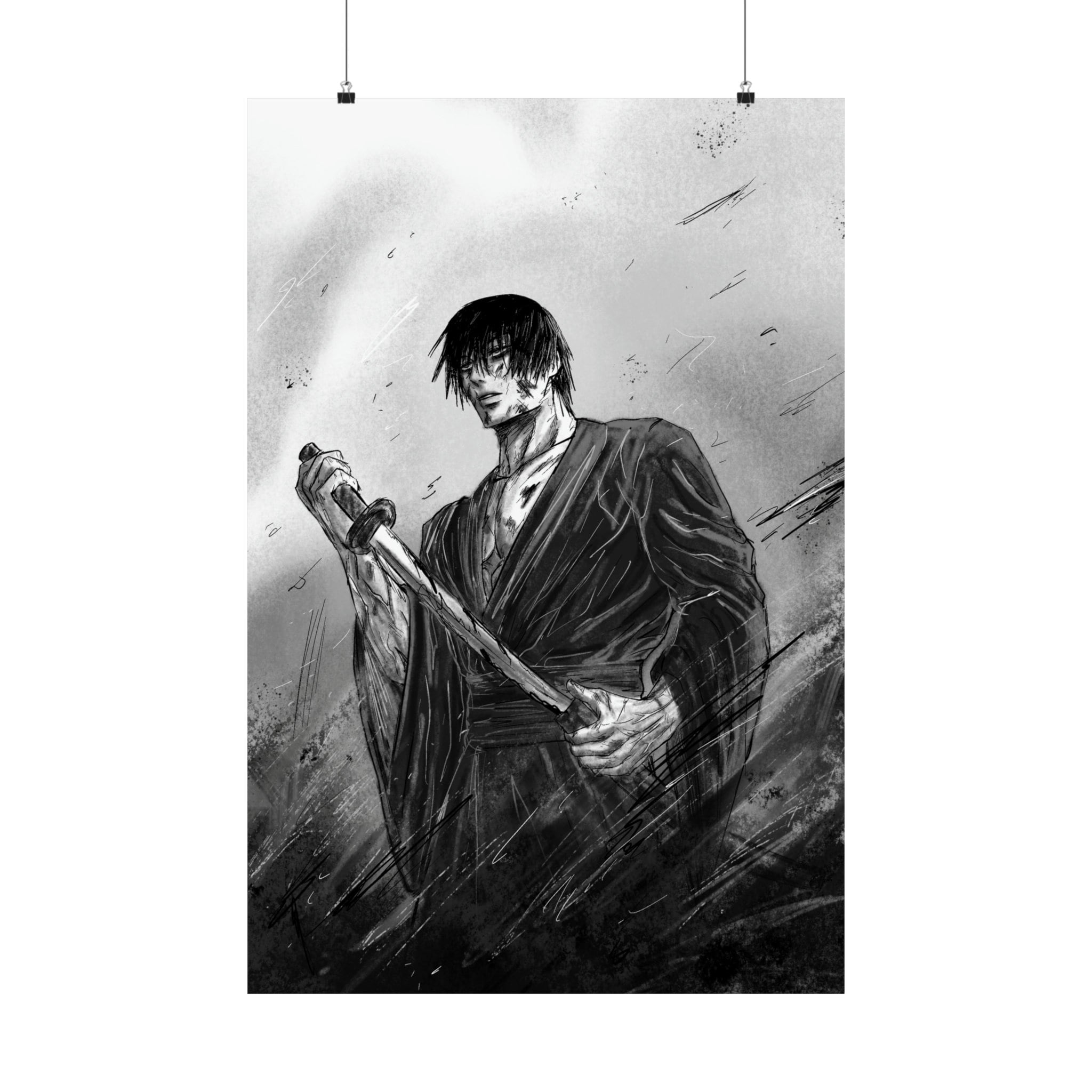 Matte Vertical Poster Toji Fushiguro Sorcerer Killer Jjk - Etsy