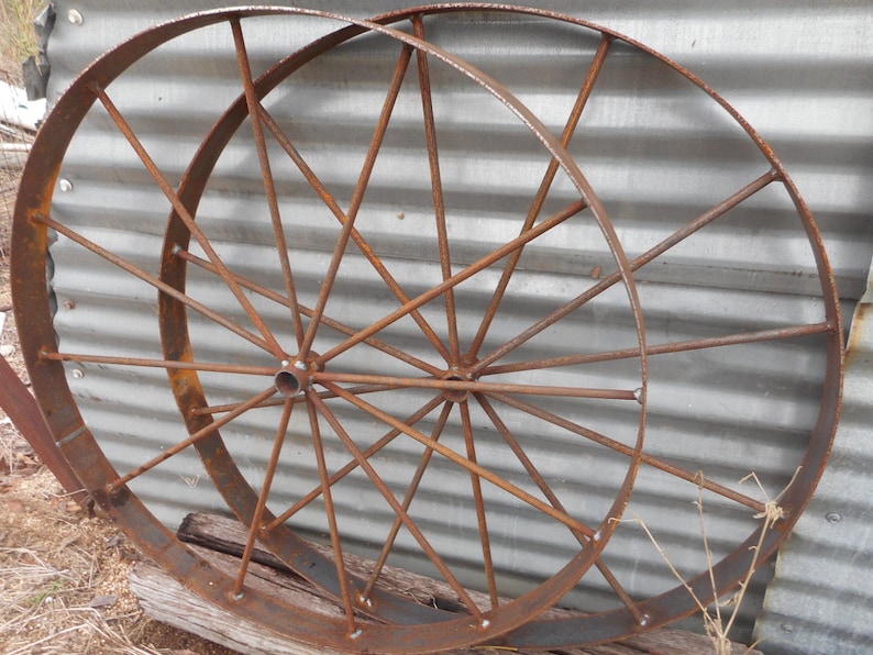 2) a PAIR of 36" Wagon Wheels. - Etsy