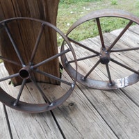 French Antique Cart Wheels - Etsy