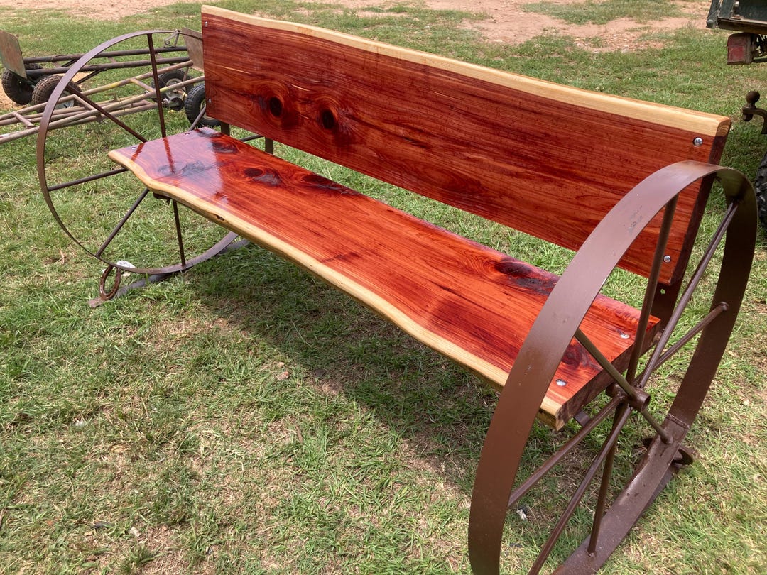 30" Wagon Wheel Bench KIT - Etsy