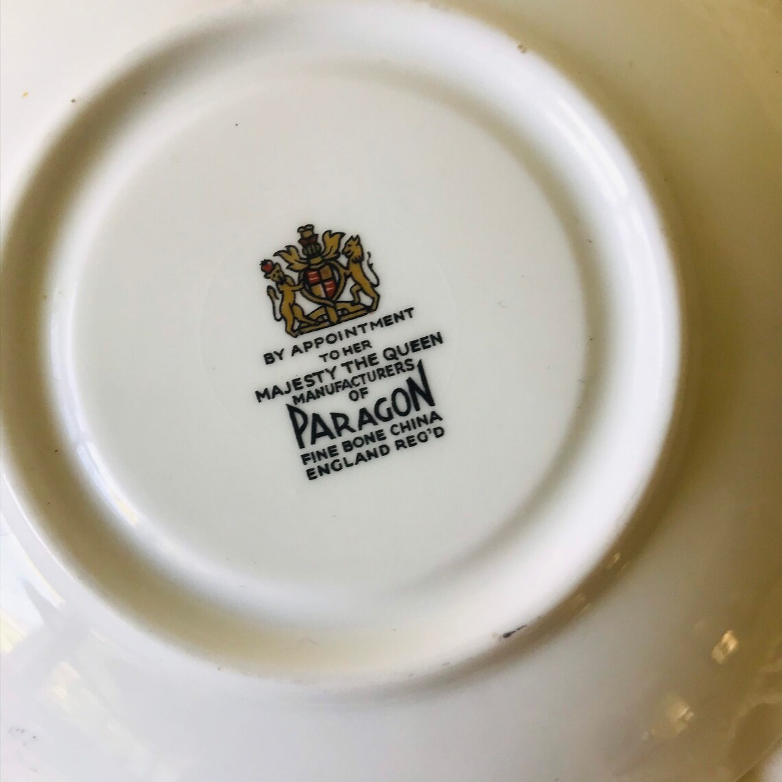 Vintage and Yellow and Gold Rose and Fruit Paragon Teacup and | Etsy