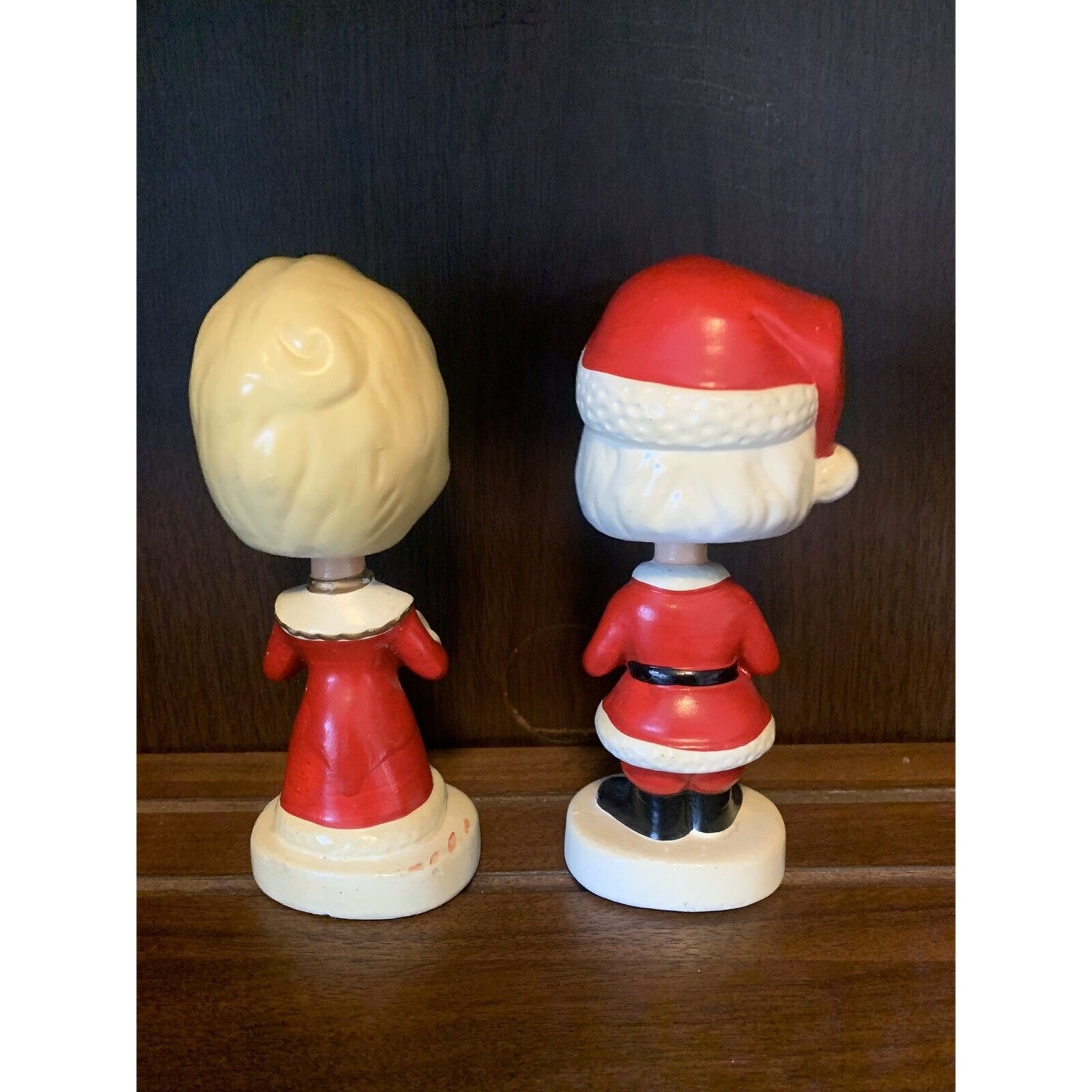 Vintage Christmas Paper Mache Bobblehead Santa Mrs Claus Japan - Etsy