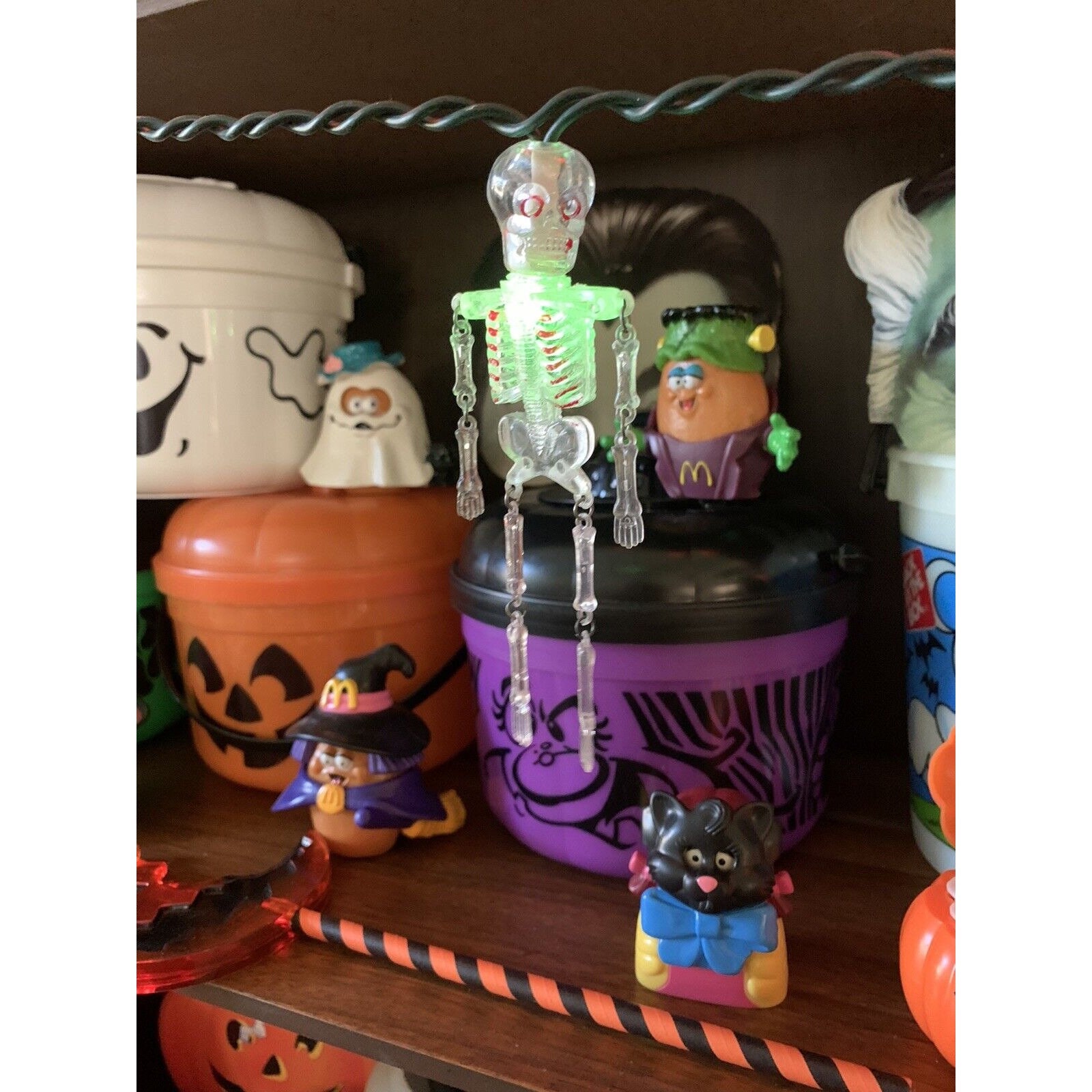 Vintage SKELETON Halloween String Light Dancing Halloween - Etsy