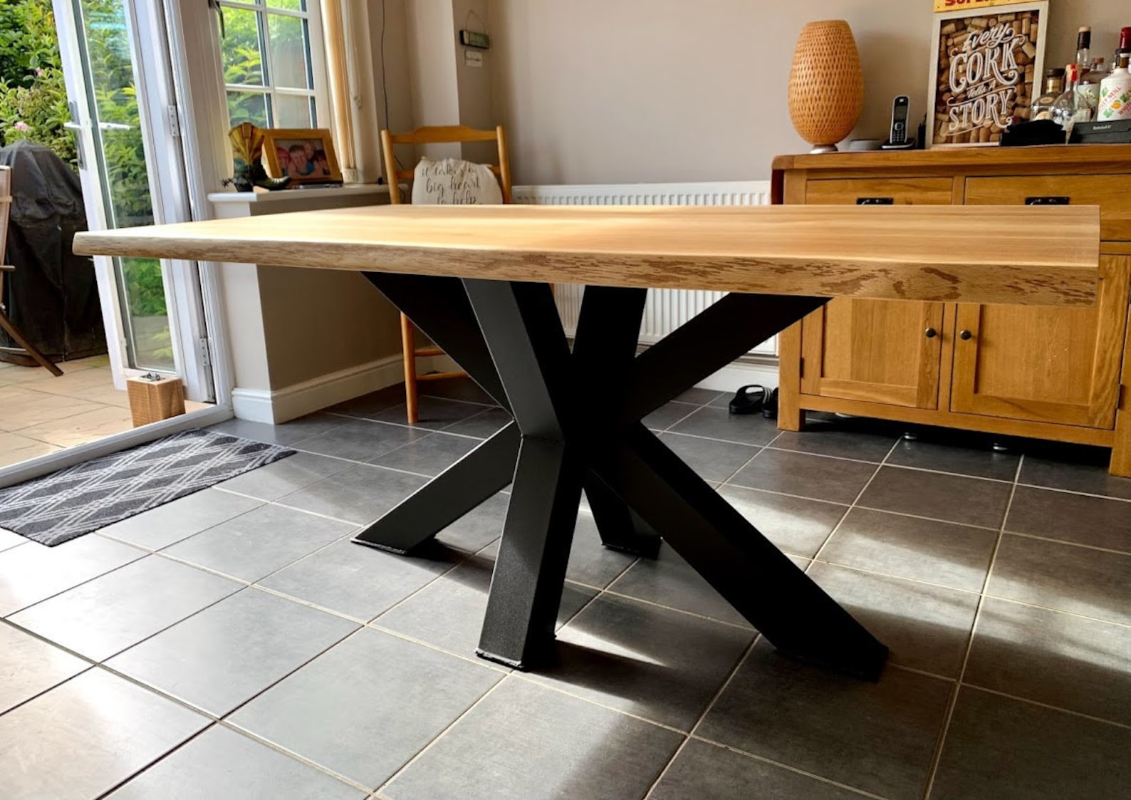 UK Oak Table Handmade Bespoke Solid Oak Rectangular Dining Table ...