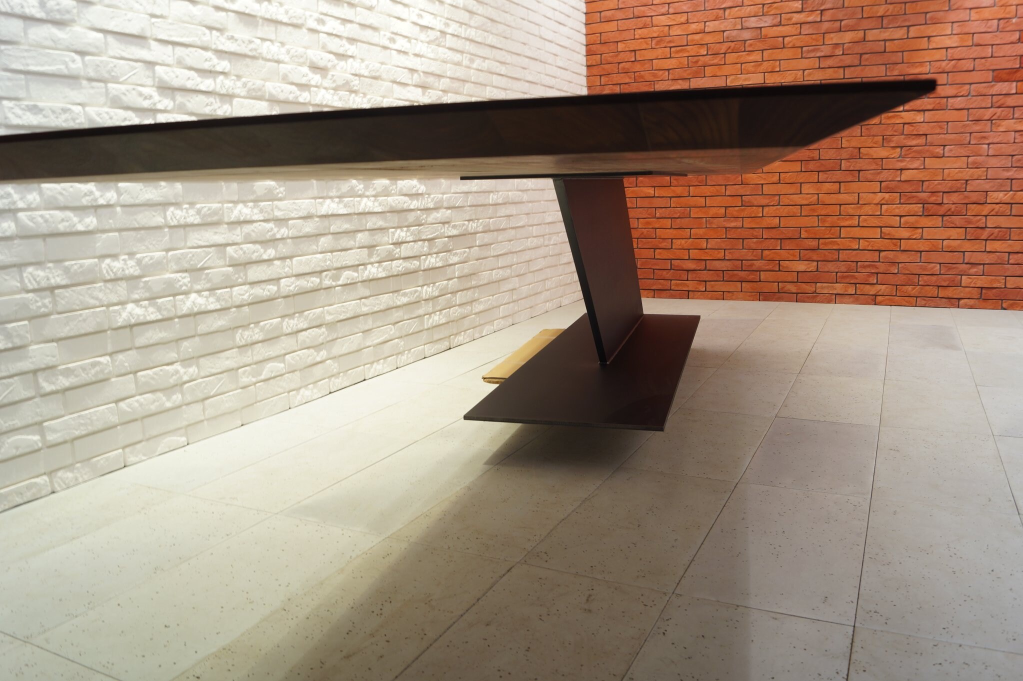 UK CUSTOM Made Solid Oak Z-SHAPE Rectangular Designer Dining Table ...