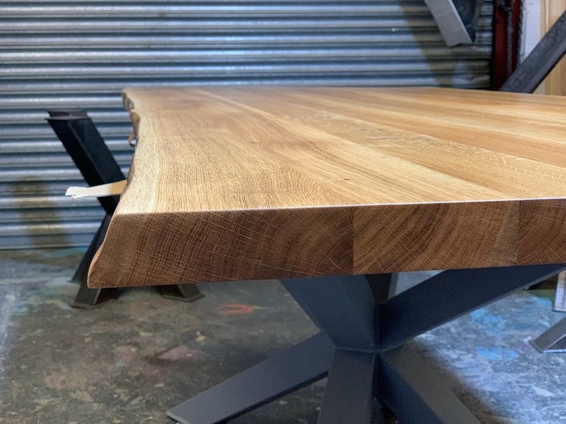 UK Oak Table Handmade Bespoke Solid Oak Rectangular Dining Table ...