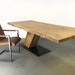 UK CUSTOM Made Solid Oak Z-SHAPE Rectangular Designer Dining Table ...