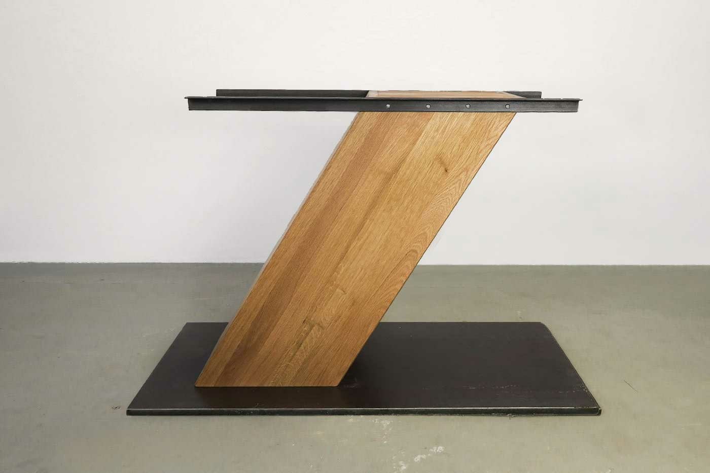 UK CUSTOM Made Solid Oak Z-SHAPE Rectangular Designer Dining Table ...