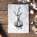 Garlic Original Hand-carved Linocut Print - Etsy