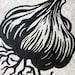 Garlic | Original, Hand-carved, Linocut Print - Etsy