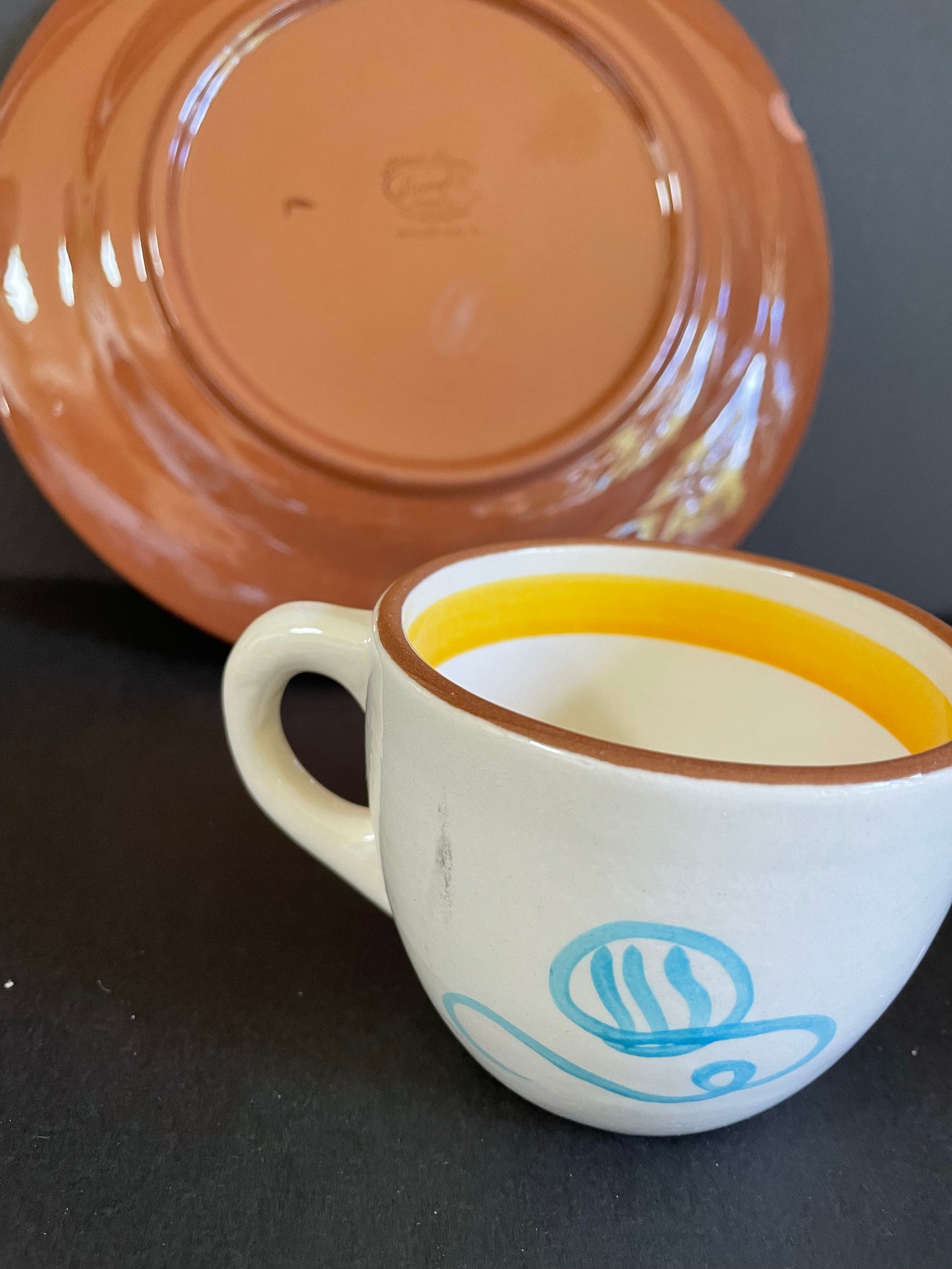 VERY RARE! Stangl Kiddiware Ginger Cat Plate & Cup Set - Sweet and ...