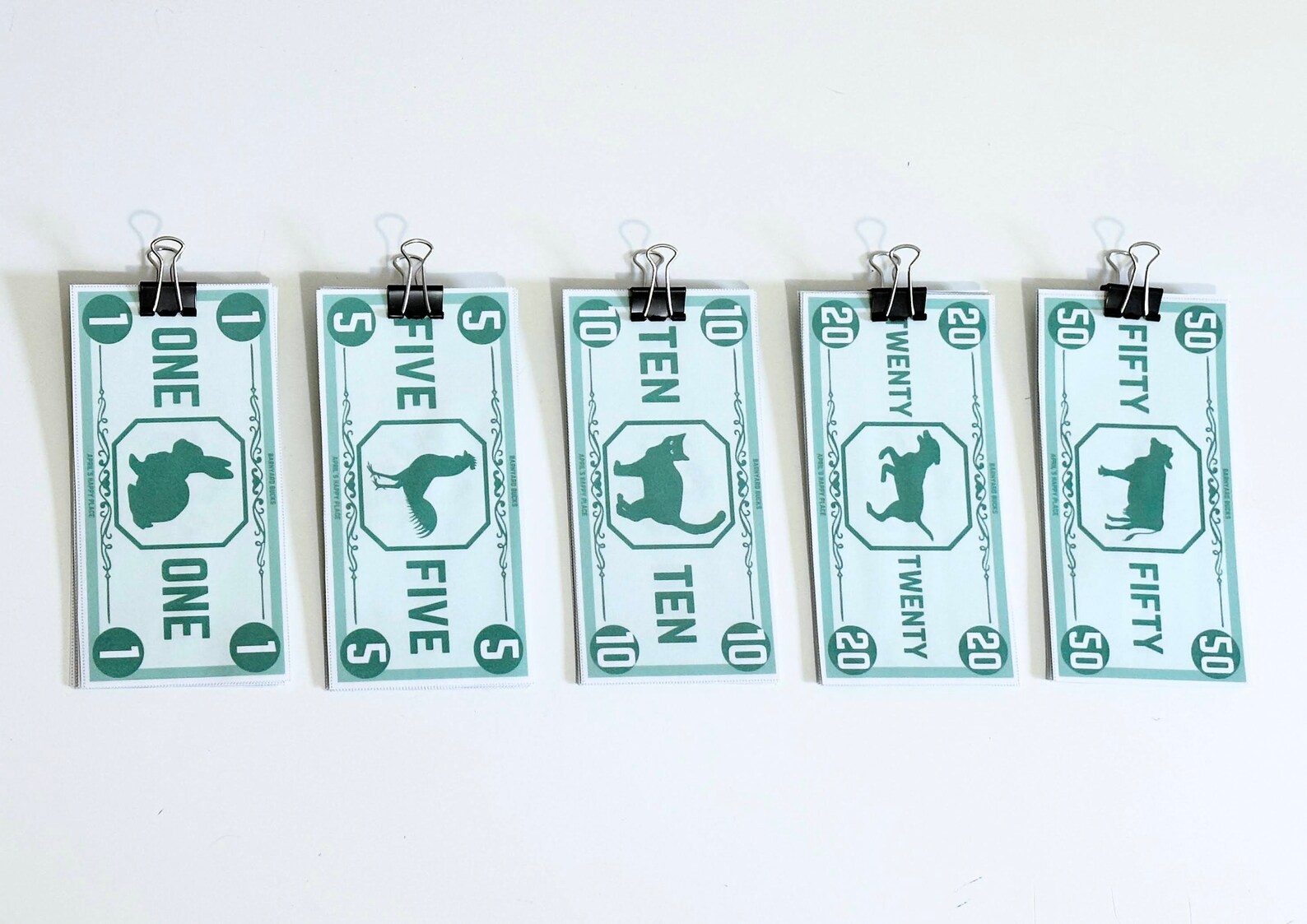 Customizable Play Money Printable + Canva Template | Barnyard Bucks - Etsy