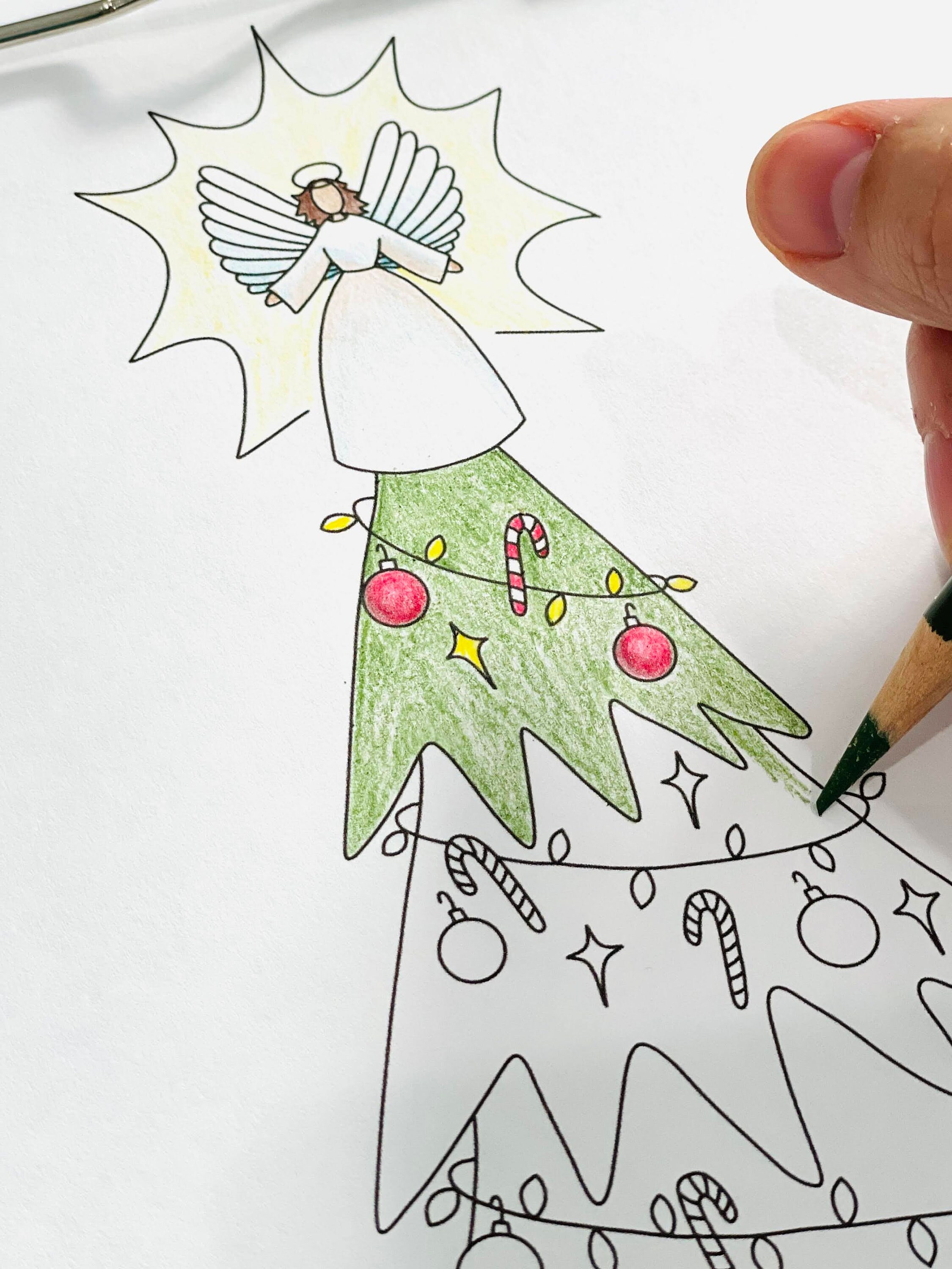 Printable Christmas Coloring Pages | Set of 6 | Hand-drawn | Hand ...