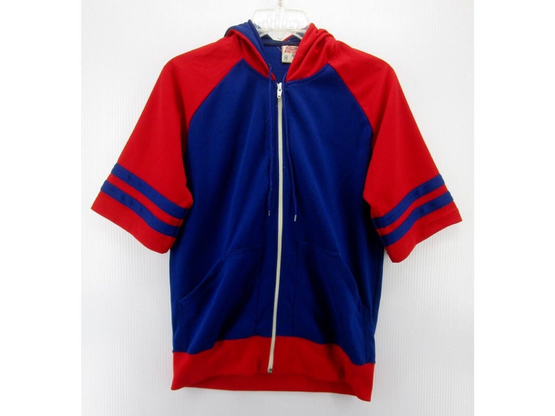 VINTAGE NBA Jacket Medium 80s Warm up Basketball Hoodie Sweatshirt Zip ...