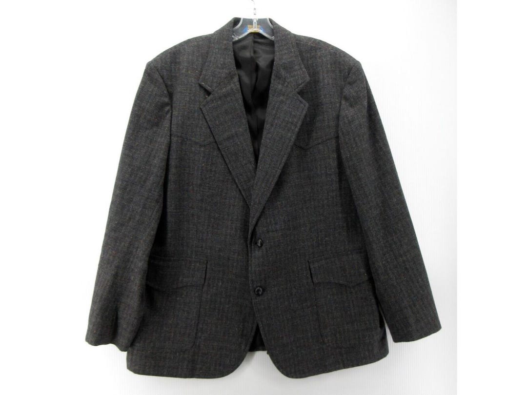 VINTAGE Pendleton Sport Coat 46 Blazer Wool Tweed Speckled Plaid USA - Etsy